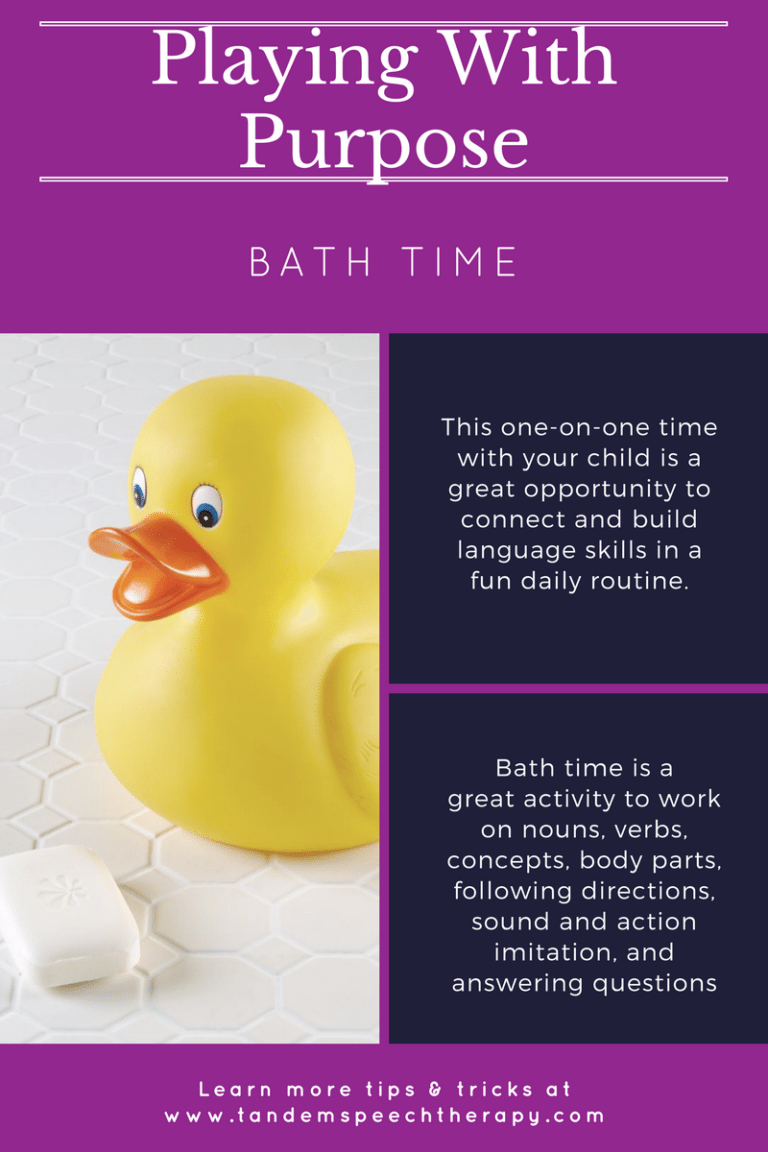 Playing With Purpose: Bath Time • Tandem Speech Therapy, Austin, TX
