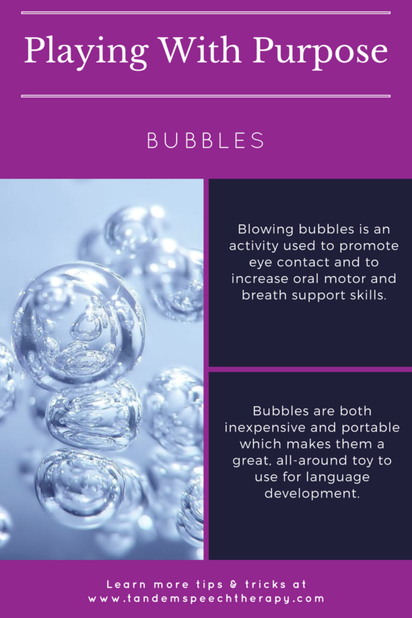 Playing With Purpose: Bubble Blowing • Tandem Speech Therapy, Austin, TX
