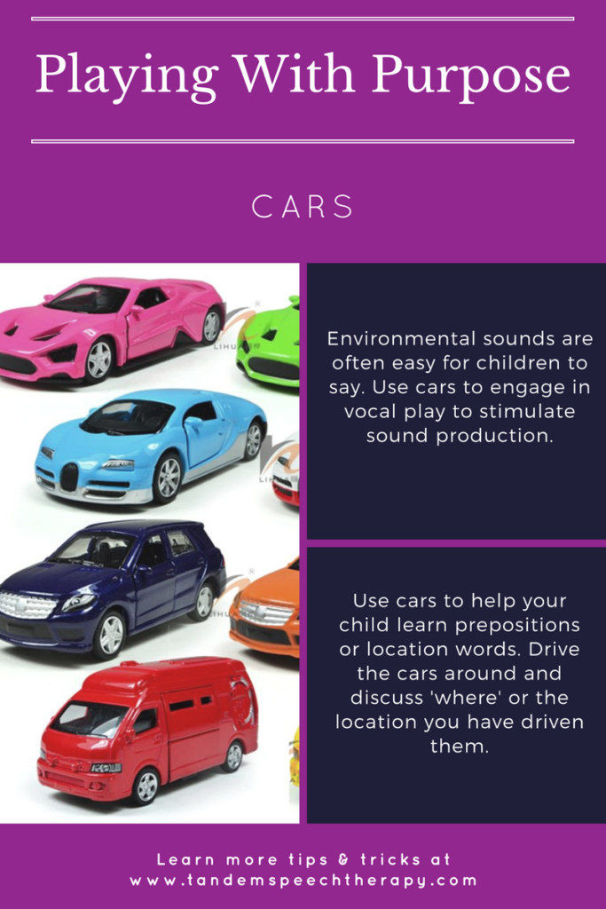 Playing With Purpose: Cars • Tandem Speech Therapy, Austin, TX